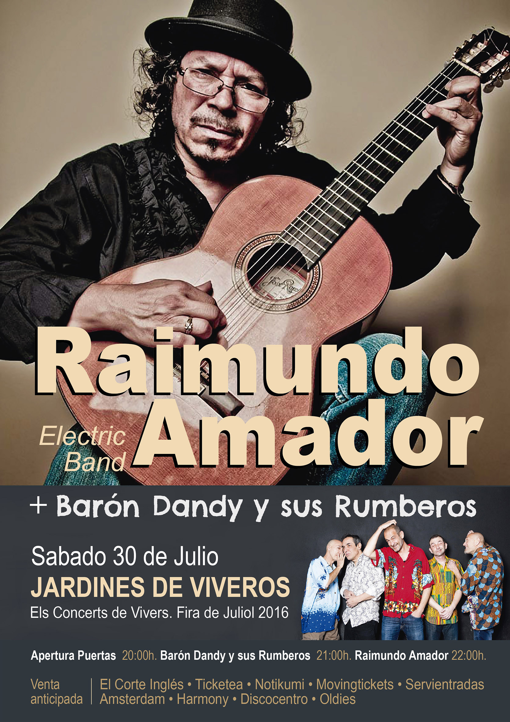Tickets for Raimundo Amador Electric Band + Baron Dandy y Sus Rumberos ...